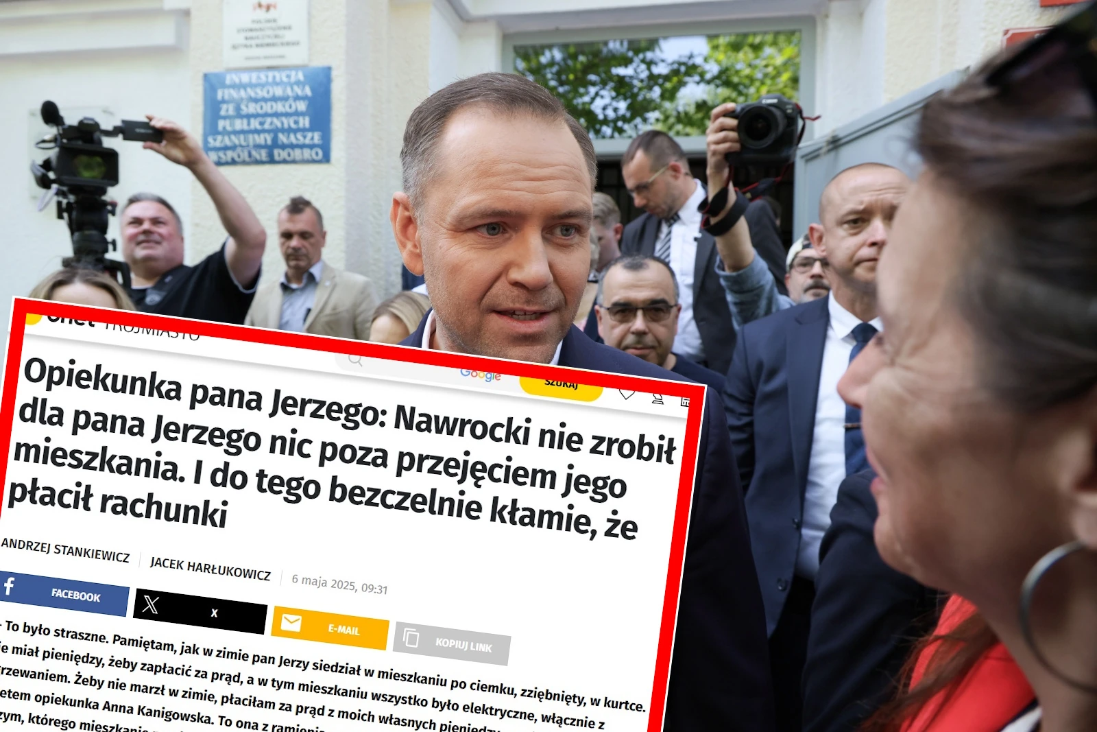 Opiekunka pana Jerzego od słynnej kawalerki Nawrockiego straciła pracę. „Złamałam jedną z zasad”